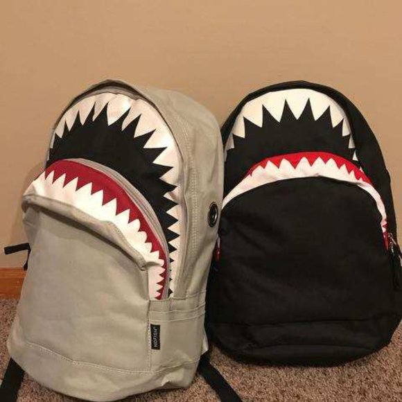 Accessories | Big Shark Cartoon Backpack | Poshmark